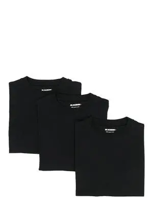 JIL SANDER Short-sleeve 3-pack T-shirts - Black