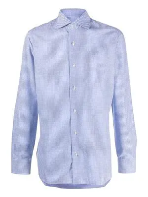 BARBA NAPOLI Gingham-check Tailored Shirt