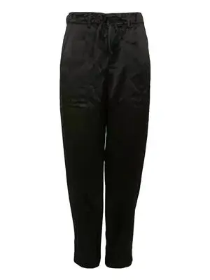 Proenza Schouler White Label Drawstring Straight-leg Trousers - Black