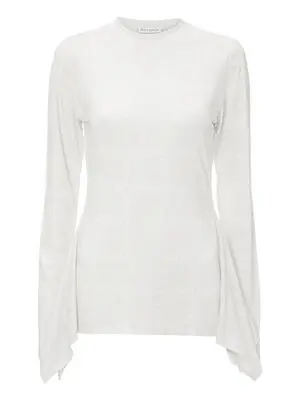 JW Anderson Mock-neck Handkerchief Top - White