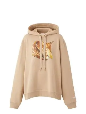 Burberry Poulter Deer Hoodie - Neutrals
