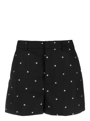 Red Valentino Star-print Shorts - Black