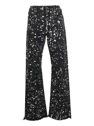 Off-White Paint Splatter Jeans - Black