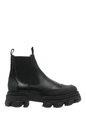 GANNI 45mm Logo Chelsea Boots - Black