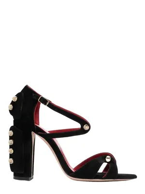 HARDOT 100mm Studded Sandals - Black