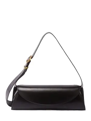 JIL SANDER Small Cannolo Shoulder Bag - Black
