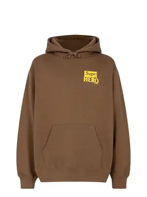 Supreme Antihero Drawstring Hoodie - Brown