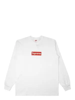 Supreme Box Logo Long-sleeve T-shirt - White