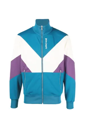 Palm Angels Colour-block Track Jacket - Blue