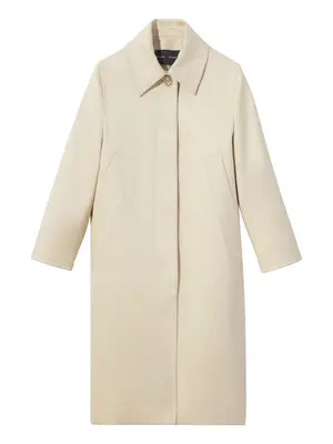 Proenza Schouler Single-breasted Cotton Coat - Neutrals