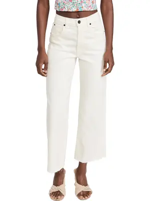 SLVRLAKE Grace Crop Jeans - White