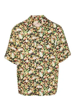 Marni Floral Short-sleeve Shirt - Black