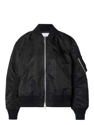 Sacai Ma-1 Shell Bomber Jacket - Black