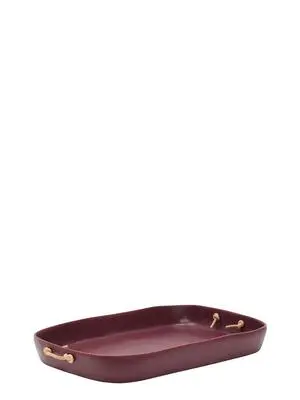 TINA FREY DESIGNS Extra Large Tray - Oxblood