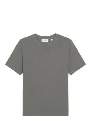 FRAME Frame Logo Tee In Blue Old Blue