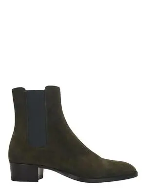 Saint Laurent Wyatt Chelsea Boot - Brown