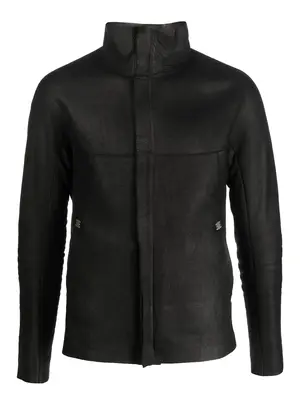 ISAAC SELLAM EXPERIENCE Isaac Sellam Experience Crinkled Leather Zip-Up Jacket