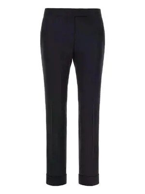 Thom Browne Cropped Tailored Trousers - Blue