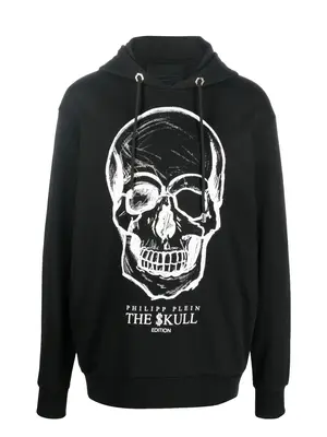 Philipp Plein Skull-print Hoodie - Black