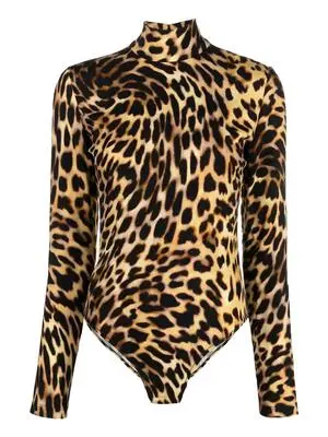 Stella McCartney Leopard-print Bodysuit - Neutrals