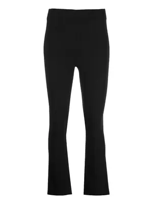 Sprwmn Bootleg Cropped Trousers - Black