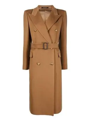 Tagliatore Jole Double-breasted Trench Coat - Brown