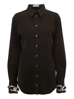JW Anderson Chain-link Cuff Shirt - Black