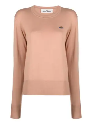 VIVIENNE WESTWOOD Orb-embroidered Jumper - Neutrals
