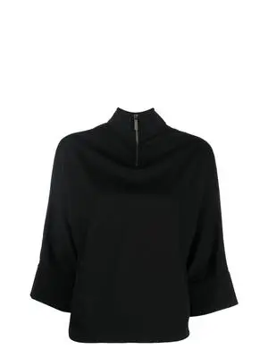 Opening Ceremony Logo-patch High-neck Top - Black