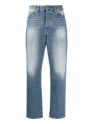 3x1 Distressed Straight-leg Jeans - Blue