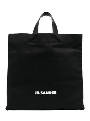 JIL SANDER Logo-print Tote Bag - Black