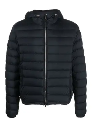 MOORER Quilted Puffer Jacket - Blue