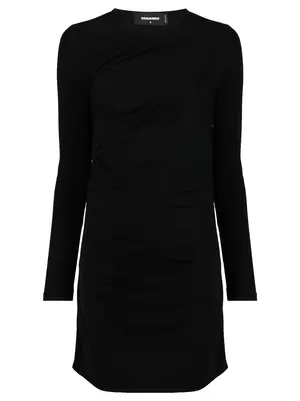 Dsquared2 Long-sleeved Mini Dress - Black