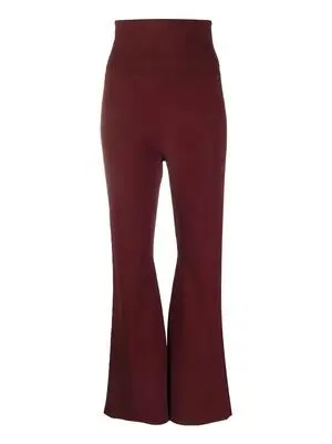 Stella McCartney High-rise Flared Trousers - Red