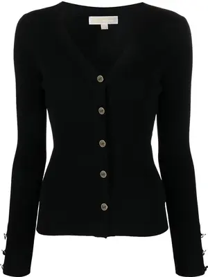 MICHAEL KORS MICHAEL Michael Kors Logo Debossed Cardigan