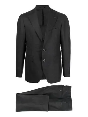 Tagliatore Single-breasted Virgin Wool Suit - Grey