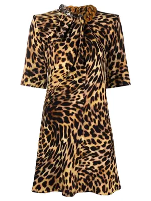 Stella McCartney Leopard Print Dress - Neutrals