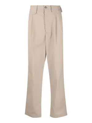 Nanushka High-rise Pleated Trousers - Neutrals