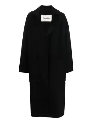 Nanushka Alamo Wool Coat - Black
