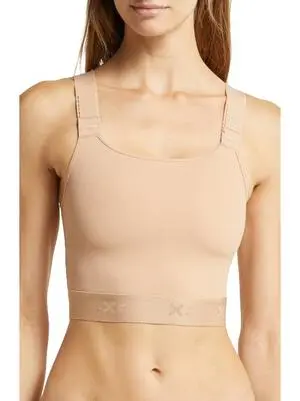 TOMBOYX Adjustable Compression Crop Top - Chai