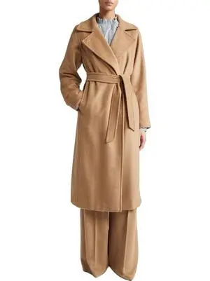 Max Mara Manuela Hair Wrap Coat - Camel