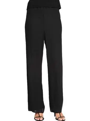 Alex Evenings Chiffon Pants - Black