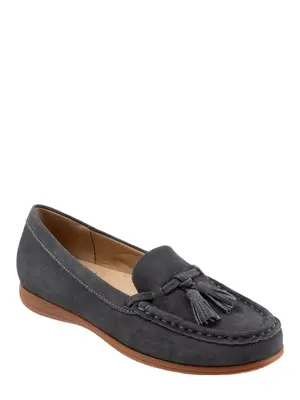 Trotters Trotters Dawson Tassel Loafer Grey Suede