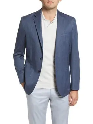 DANIEL HECHTER Haven Twill Wool Blend Sport Coat - Blue