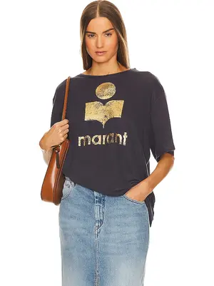 Isabel Marant Zewel Tee Faded Night & Gold
