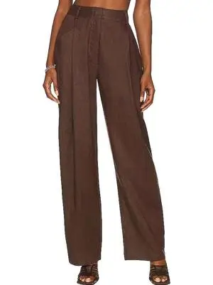 AEXAE Linen Trouser - Brown