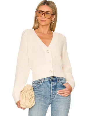One Grey Day Sutton Chainette Cardigan - Cream