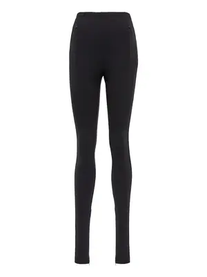 Wardrobe.NYC Zipped Leggings - Black