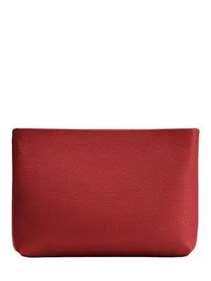 Cuyana Small Zipper Pouch - Sangria
