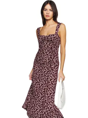REFORMATION Suvi Knit Midi Dress Geena